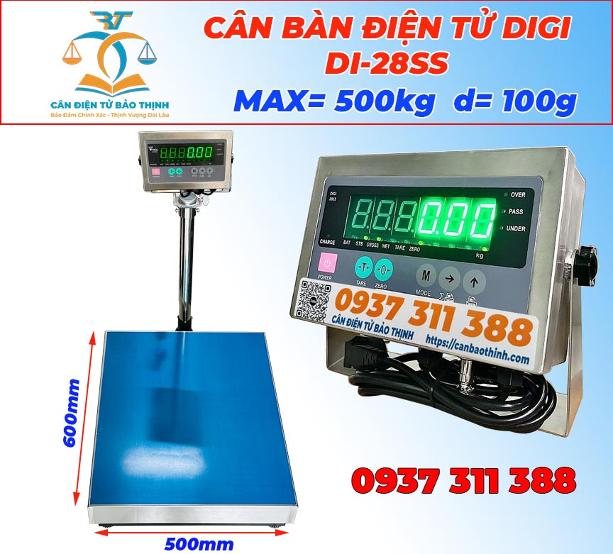 Cân bàn điện tử Digi DI-28SS 500kg