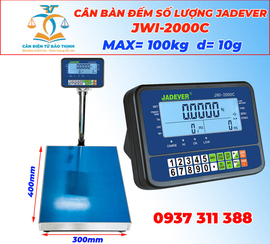Cân Bàn Đếm Số Lượng JWI-2000C 100kg